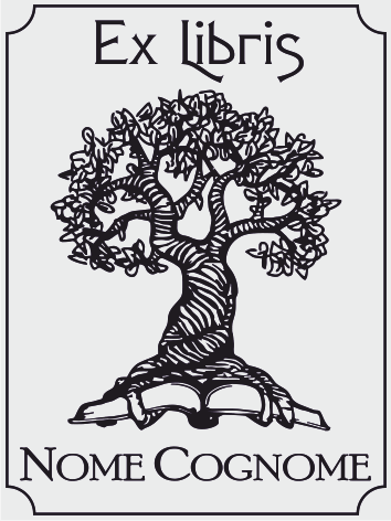 Timbro Ex Libris Albero - 30x40 mm | ExLibris.store